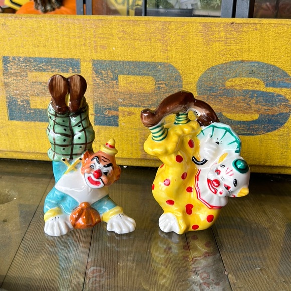 Yona original | Dining | Vintage Yona Original Circus Clown Salt Pepper ...